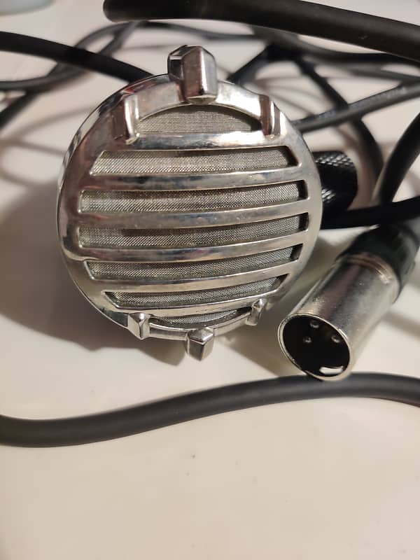 Badaax ZD-2 Microphone retro harp microphone with gain knob | Reverb