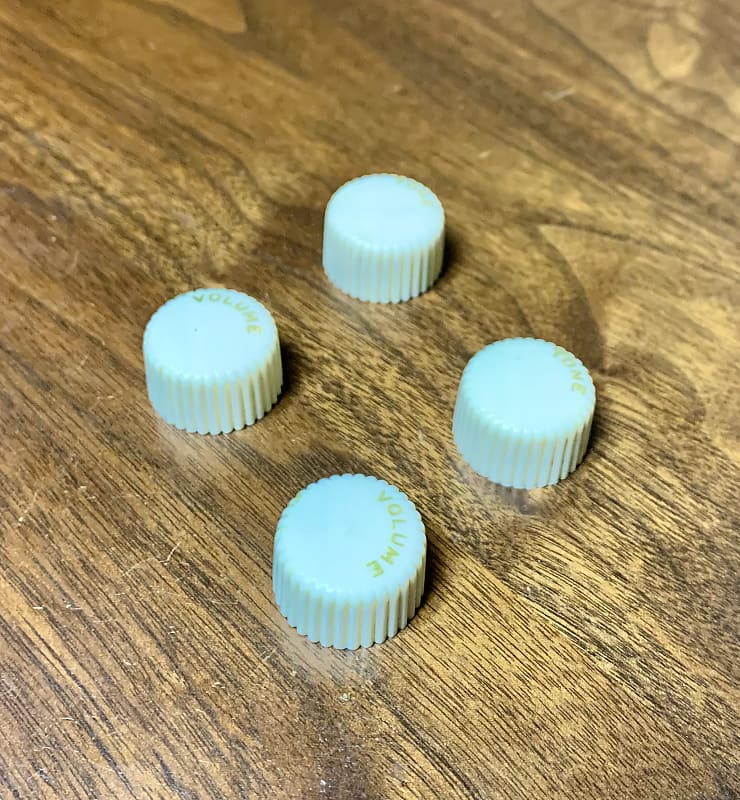 Harmony/ silvertone Cupcake knobs 1960 White original vintage | Reverb