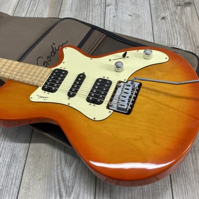 Rare Godin SDxt Early 2000's HSH Electric Guitar- Amber Burst | Reverb