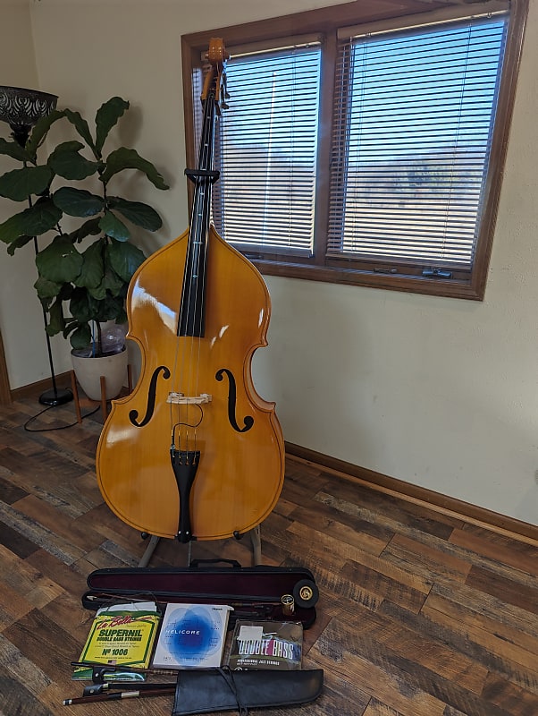 Engelhardt S-1 Upright Bass 3/4 size - w/extras | Reverb