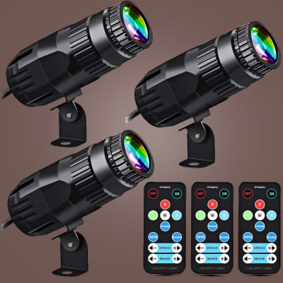 Led Pins pot Light 2 Pack, Disco Ball Spotlight 15W RGBW 4 in | Reverb