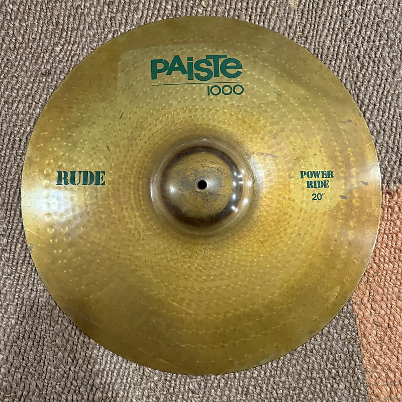 Paiste 1000 RUDE 20” power ride | Reverb