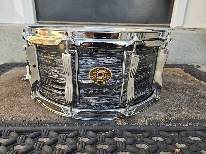 Ludwig 90th anniversary snare drum 1999 - Ringo Oyster Black | Reverb