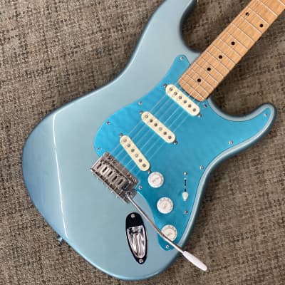 Custom strat style Epiphone on a strat with tremolo | Reverb