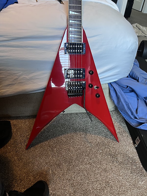UPGRADED Fernandes JS115RC Double Rhoads 1980’s Red | Reverb