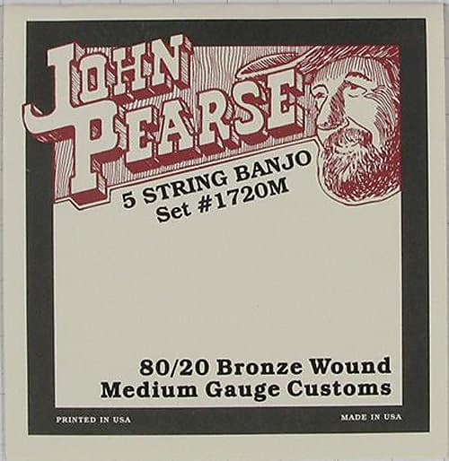 John Pearse 1720M 5-String Banjo Strings - Bronze Wound Extra | Reverb