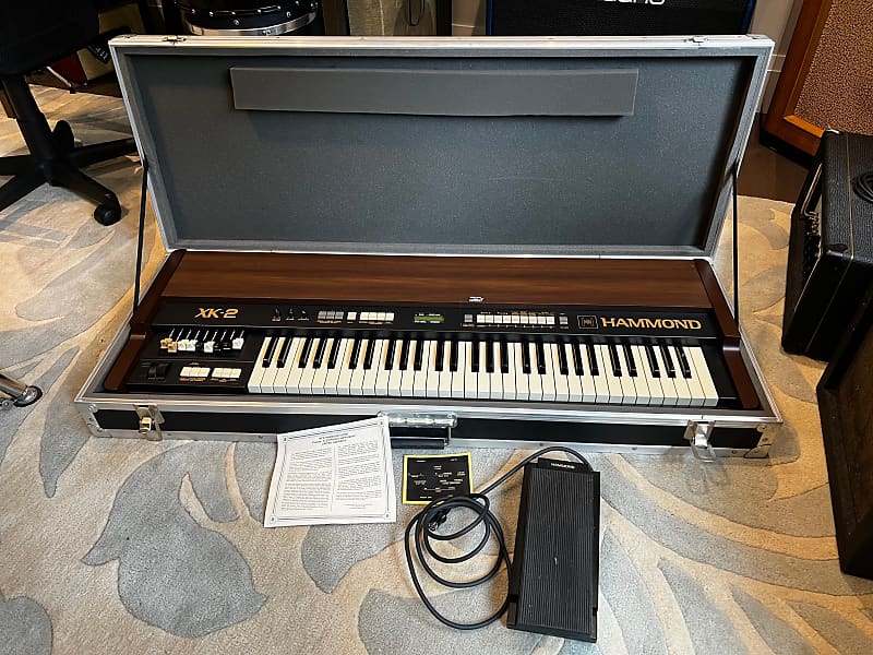Hammond XK-2 organ b3 clone with road case & EXP-100A pedal | Reverb