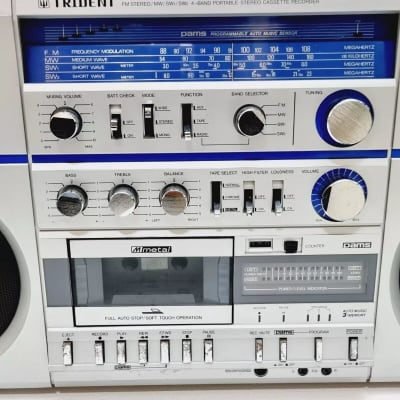 Vintage Trident CX-473F Boombox Ghettoblaster Stereo Radio | Reverb