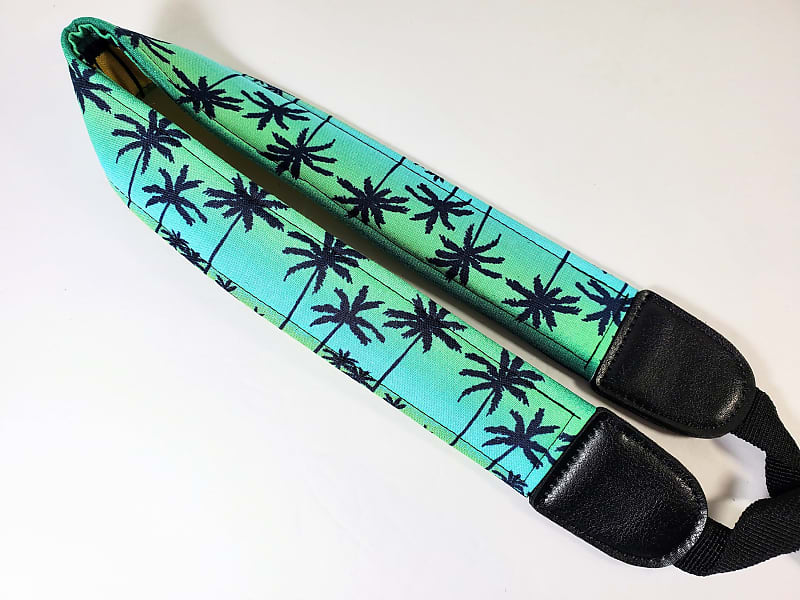 Palm Tree Ukulele Strap - Beach Ukulele Strap - Ocean Ukulele | Reverb