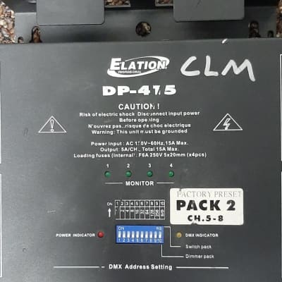 Elation DP-415 Compact 4-Channel DMX Dimmer | Reverb
