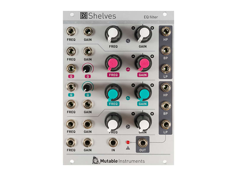 Mutable Instruments Shelves MKII 4 Band VC Parametric EQ | Reverb