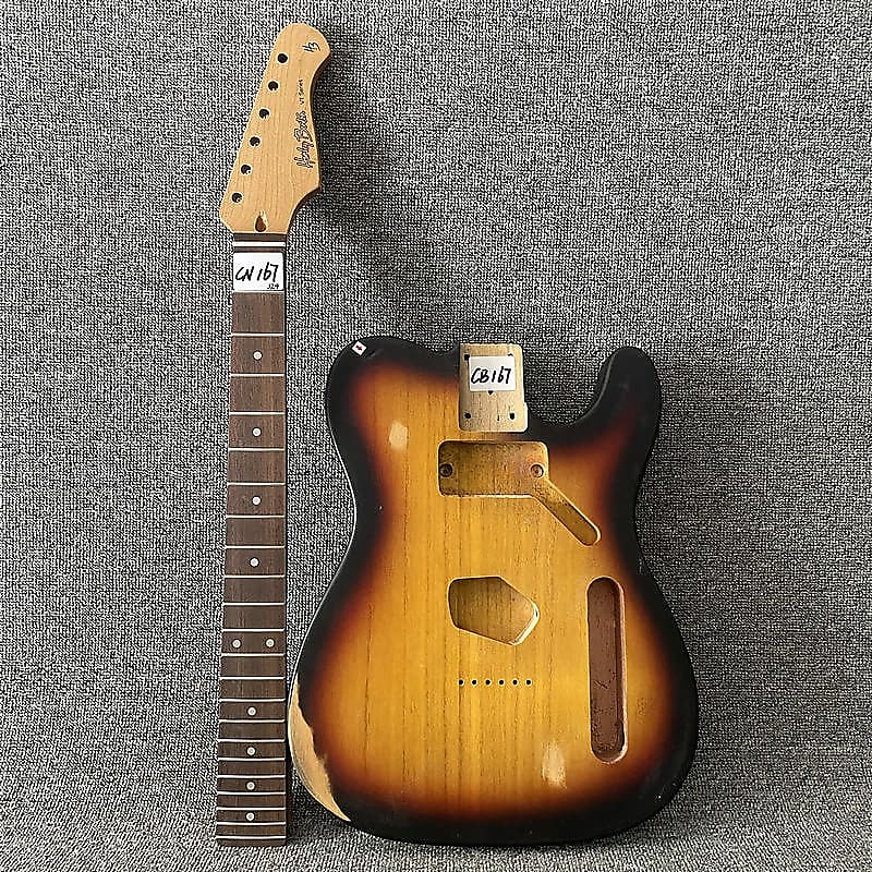 Harley Benton Telecaster Tele Style Guitar Tobacco Burst with | Reverb