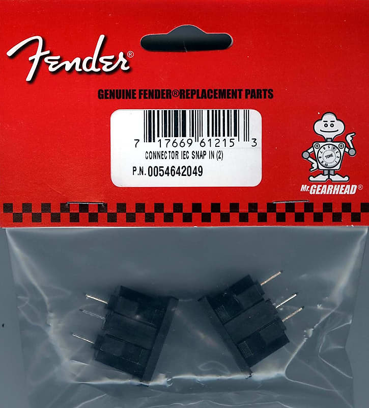 Fender IEC Snap-In Amplifier Cable Connectors (2), | Reverb