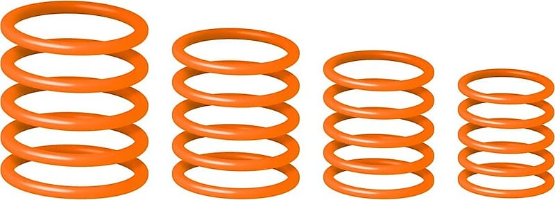 GRAVITY Universal Gravity Ring Pack, Electric Orange | Reverb