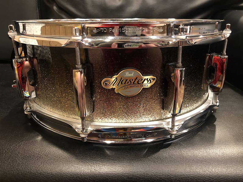 Pearl Masters MCX 14x5 Snare (2010 - Black Sparkle Fade) | Reverb