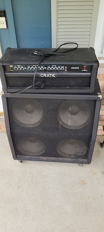 Crate GT1200H amp head, Crate BV412S Guitar Cabinet, Channel | Reverb