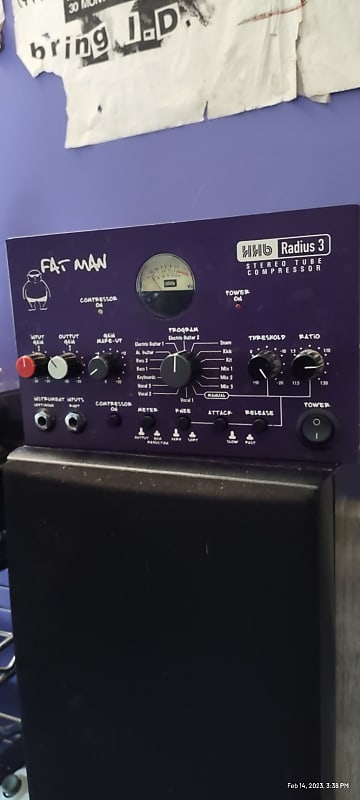 HHB Radius 3 Fatman Stereo Tube Compressor Purple | Reverb