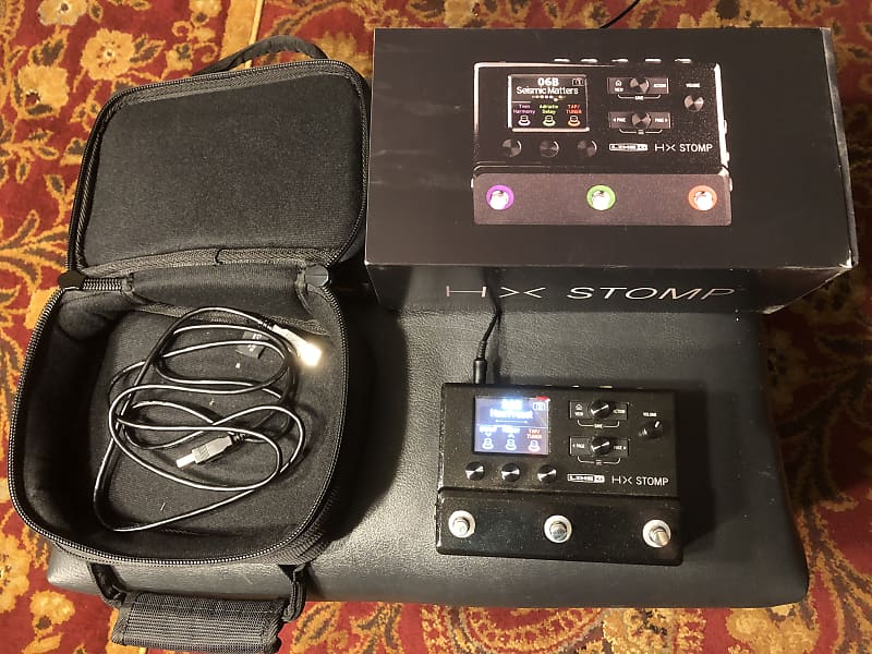 Line 6 Helix Stomp 2020 with gator case and external foot | Reverb