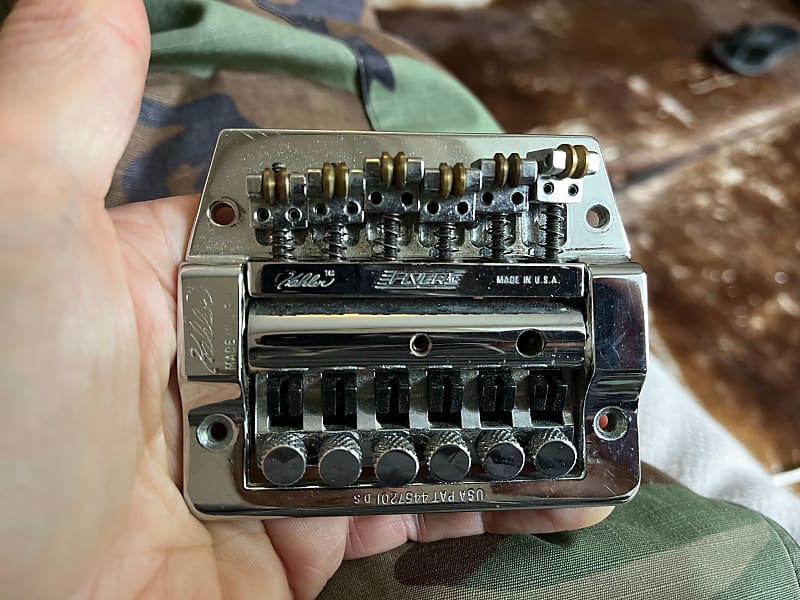 Kahler Flyer 1980's Chrome Guitar Vibrato / Tremolo Bridge | Reverb