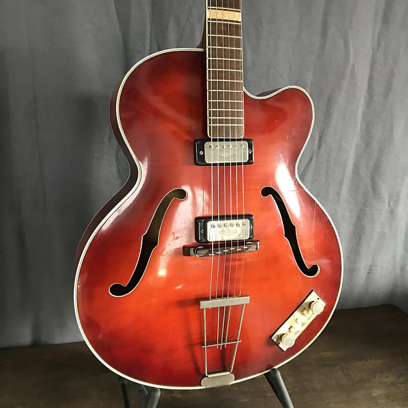 Hofner 4550 S E2 1966 Cherry Red like bigger 456 - "17" - | Reverb