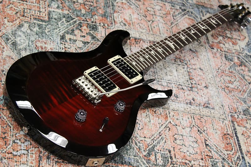 PRS S2 Custom 24 Fire Red Smokeburst W/ Gig bag | Reverb