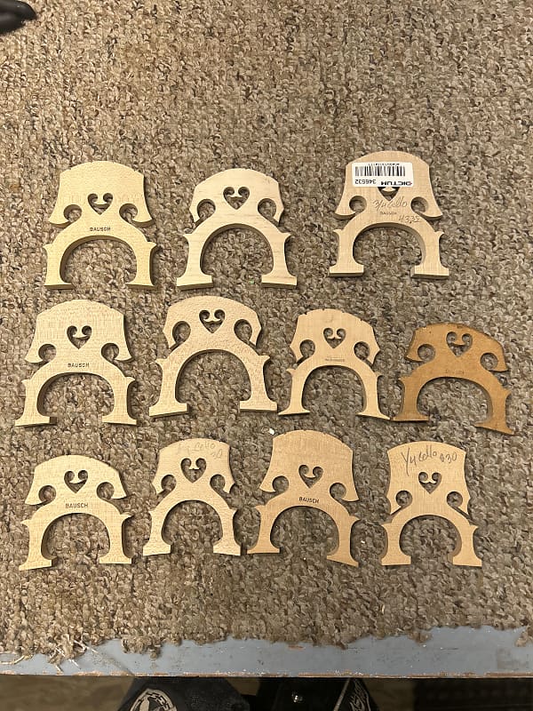 Cello Bridges Lot - Various Sizes | Reverb