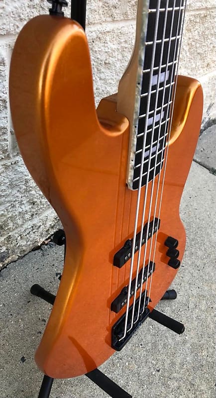 GAMMA Custom Bass GuitarJ521-01, 5-String Beta Model, Lava | Reverb