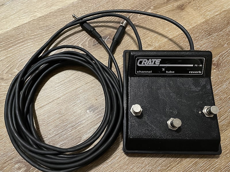 Crate FS-80 footswitch with cables. | Reverb
