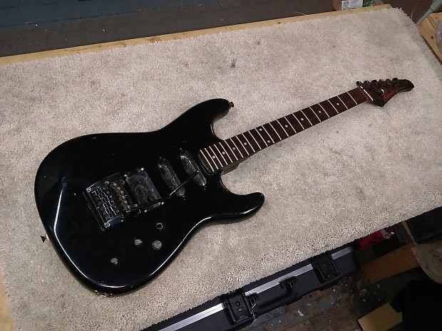 Lotus Strat 80's Black Project | Reverb