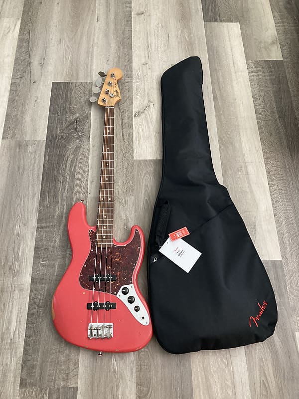 Fiesta Red Fender Road Worn '60s Jazz Bass - Upgraded W/ | Reverb