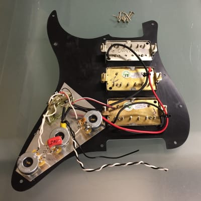 Custom Made Strat Stratocaster HHH Humbucker Loaded Pickguard | Reverb