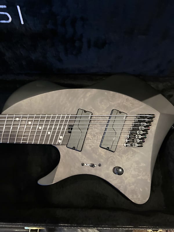 Lefty Abasi Guitars Larada 8 string 2021 - Black/Charcoal | Reverb