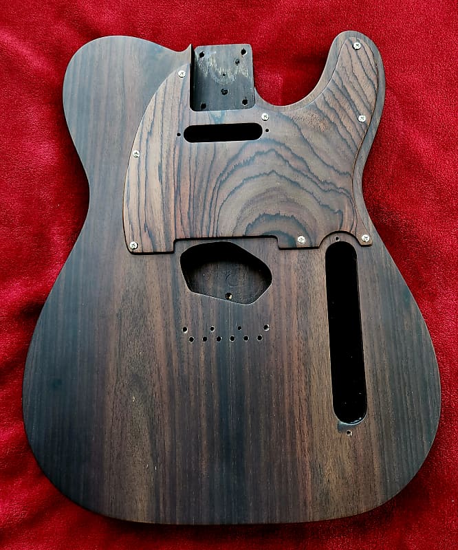 Unbranded Solid Rosewood Telecaster Body And Pickguard, Satin | Reverb
