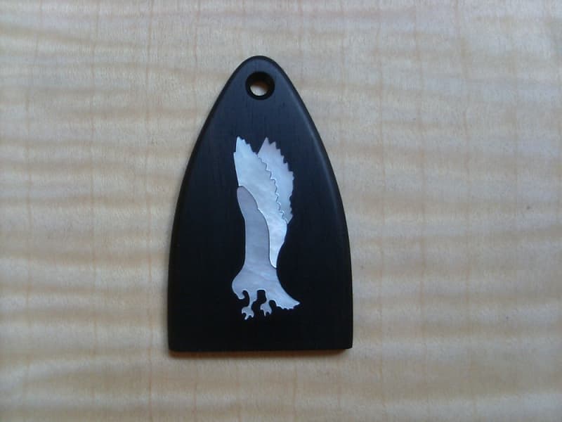 Custom Ebony Truss Rod Cover fits PRS SE style guitars, white | Reverb