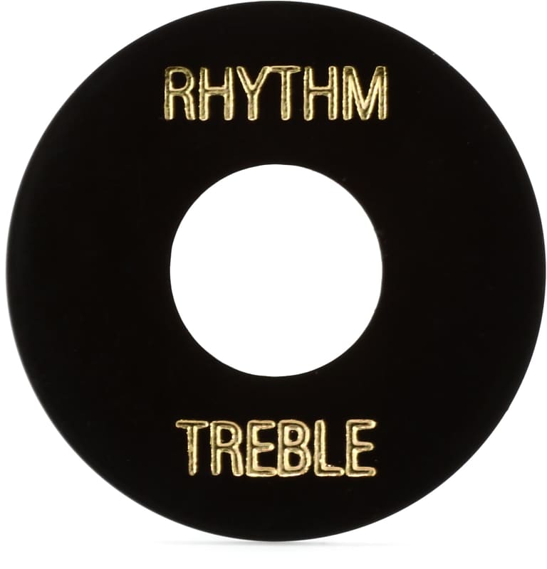 Gibson Accessories Toggle Switch Washer - Black with Gold | Reverb