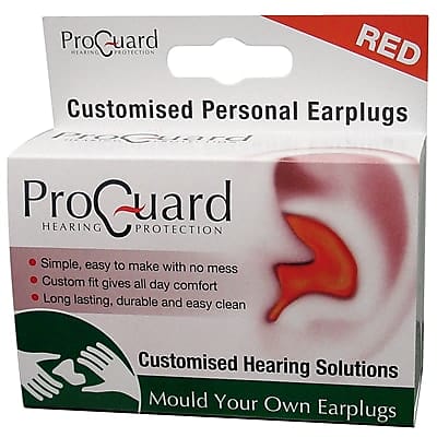 Proguard Mould Your Own Ear Plugs Red | Reverb
