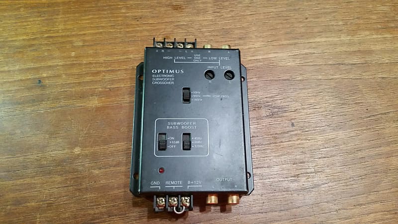 Optimus Electronic Subwoofer Crossover | Reverb