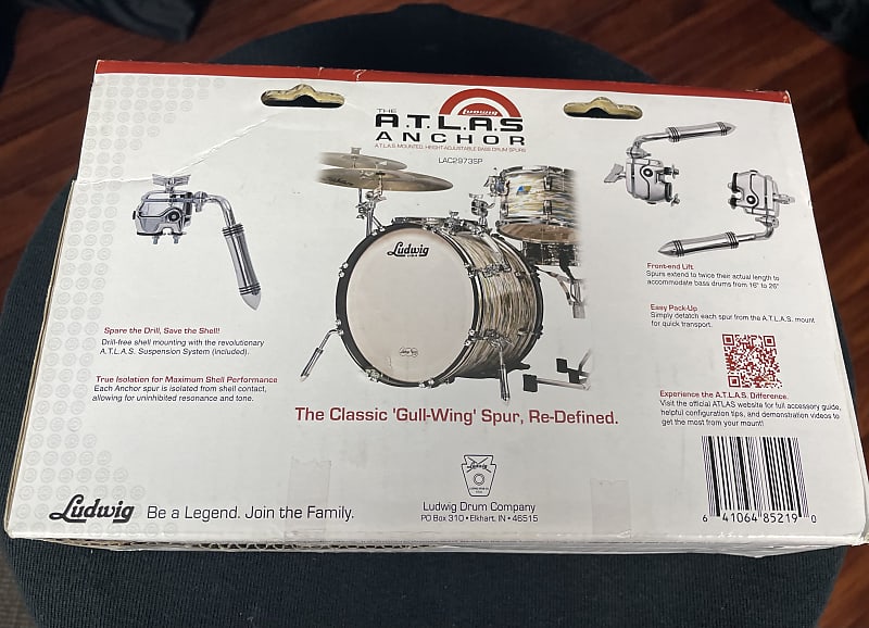 Ludwig A.T.L.A.S Bass Drum Spurs Atlas Anchor Pair LAC2973SP | Reverb