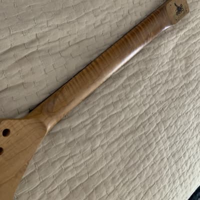 Warmoth Roasted Flame Maple Gibson Scale Conversion Arcade | Reverb