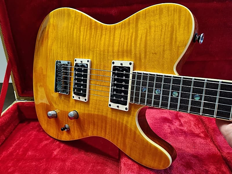Fender Custom Telecaster FMT (Flame Maple Top) HH Amber 2006 | Reverb