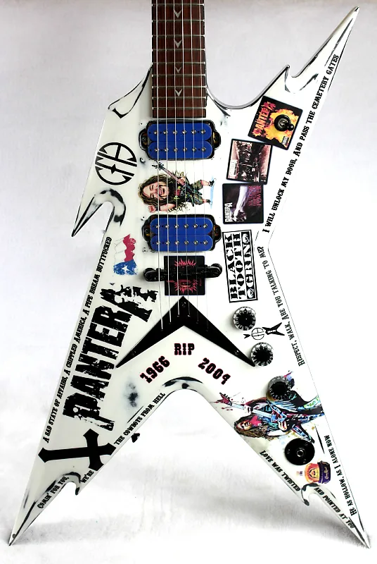 Custom Painted and Upgraded Dean Dimebag Razorback DB | Reverb
