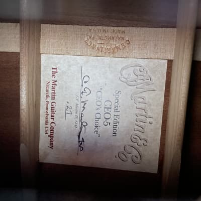Martin CEO-5 & Custom 15 2001 & 1992 - Gloss | Reverb