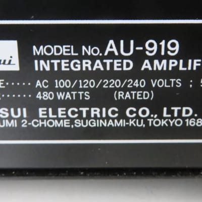 SANSUI AU-919 INTEGRATED AMPLIFIER WORKS PERFECT SERVICED | Reverb