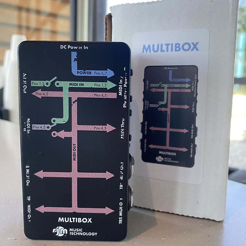 RJM Multibox MIDI Thru Box & TRS MIDI Adapter | Reverb