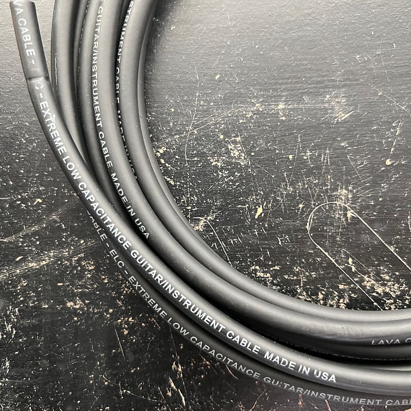 Lava Cable ELC 15 ft Black Extreme Low Capacitance | Reverb