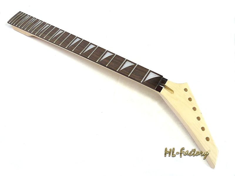 Metal-Style Hals/Neck ML-Factory® mit Shark Inlays, 24 Bünde | Reverb