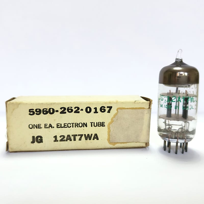 GE JG 12AT7WA / 6201 Gray Wing Plate 1965 | Reverb