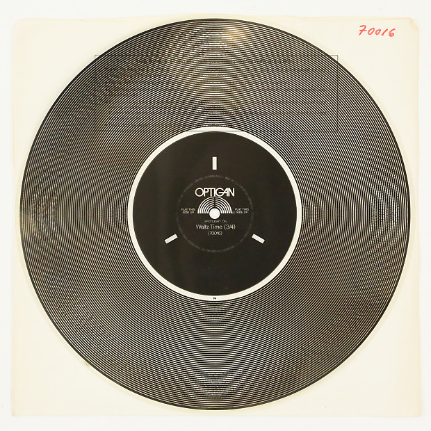 1970s Optigan Waltz Time Vintage Original Disc - Nice | Reverb Italia