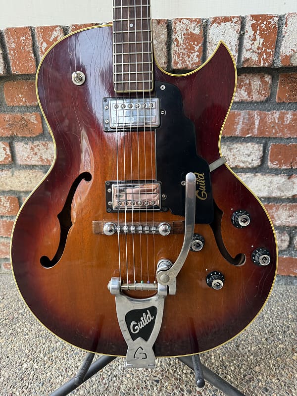 Sunburst Guild Starfire Bigsby 1973 | Reverb
