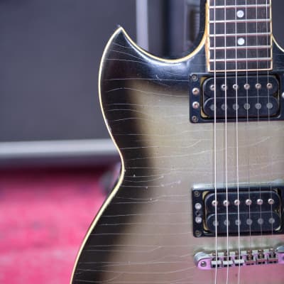 Yamaha SG510 1980's Custom Relic Silver Burst SG Nitro | Reverb